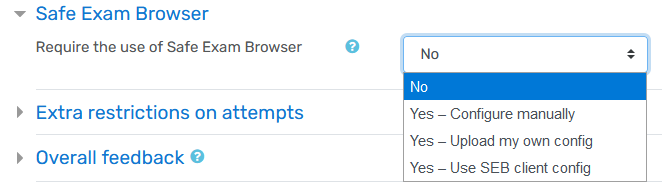 Quiz with Safe Exam Browser – Guides for e-learning tools