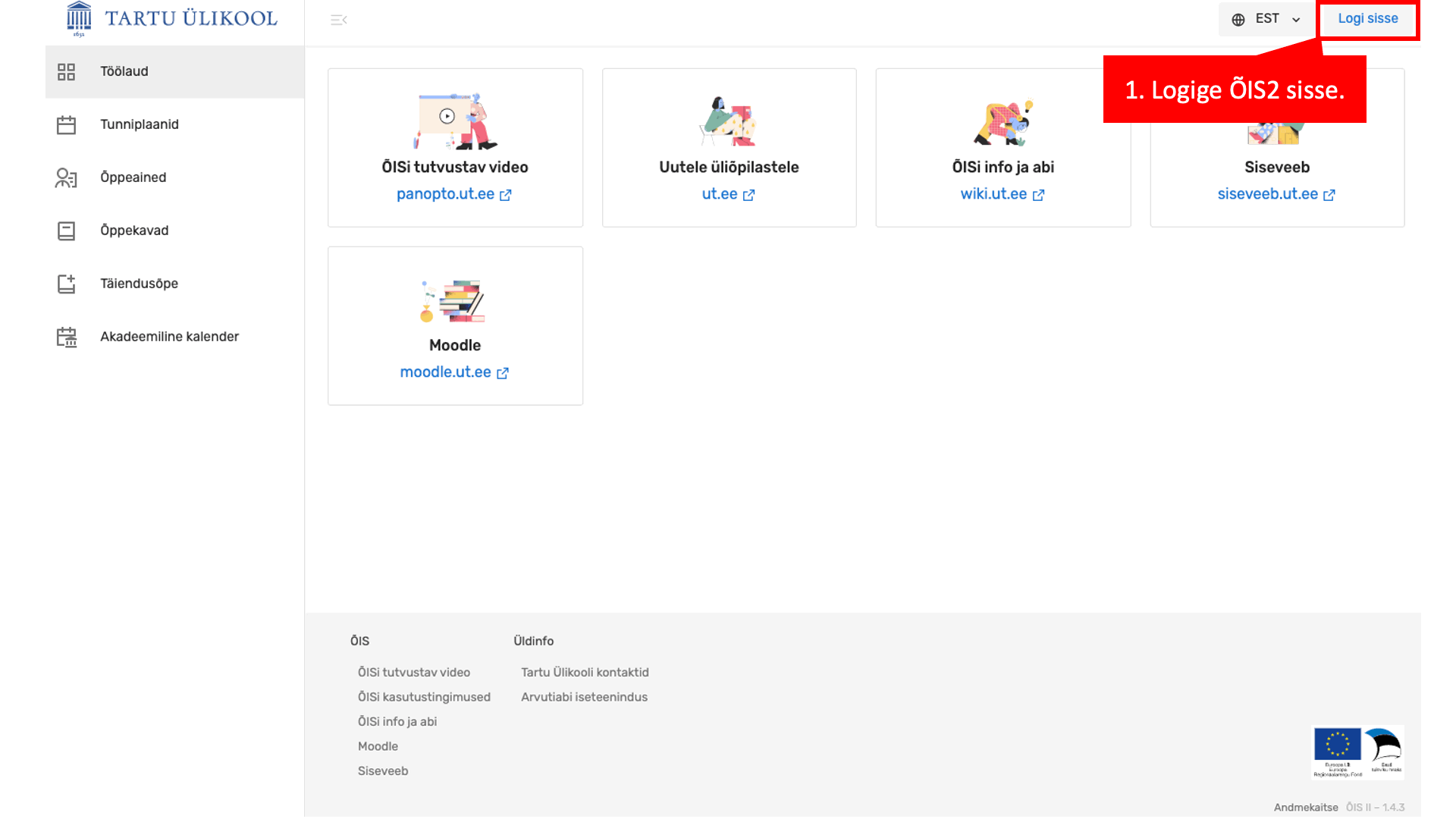 SIS2-Moodle integration – Guides for e-learning tools