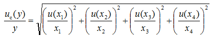 4.2. Calculating the combined standard uncertainty – Estimation of ...