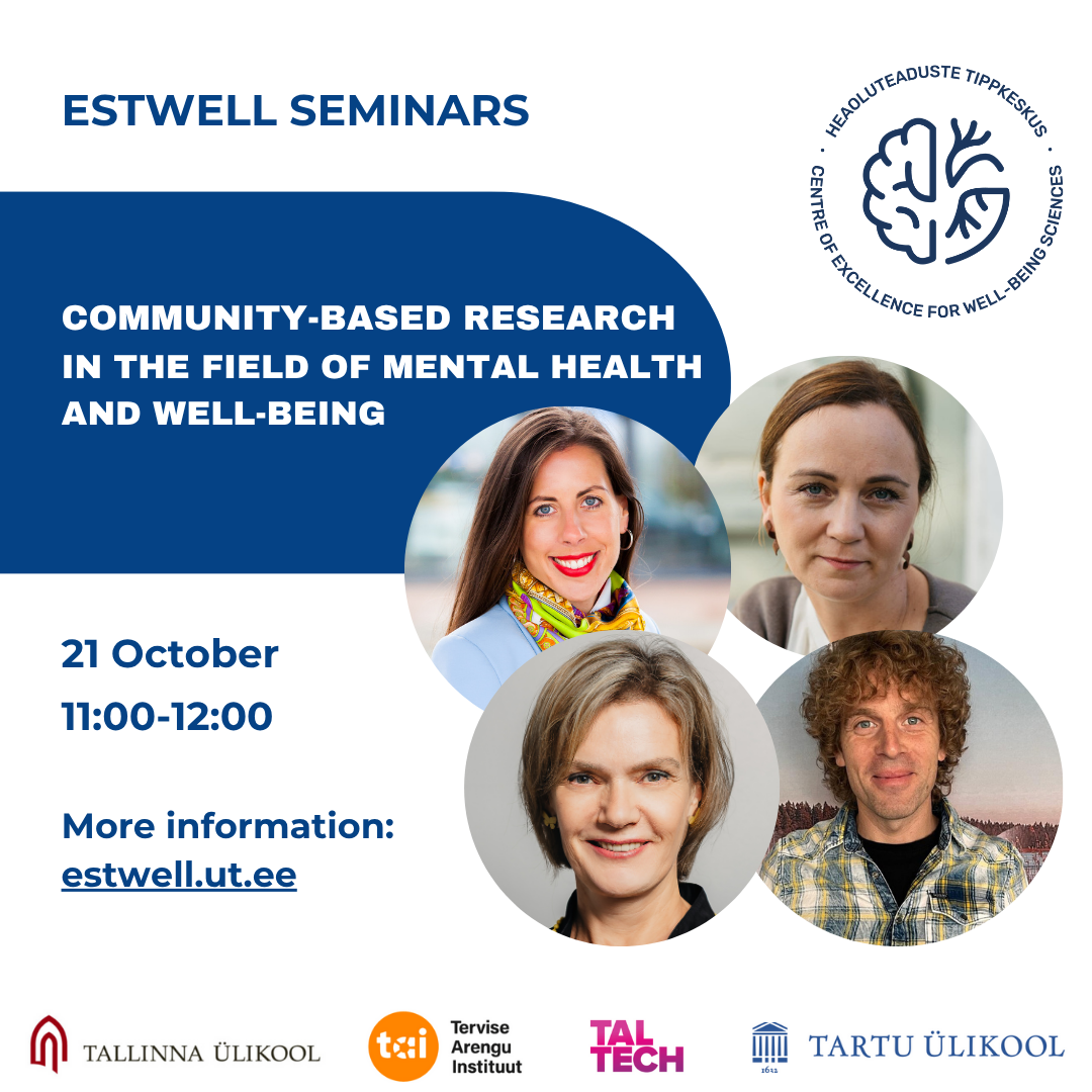 EstWell seminar Community-based research in the field of mental health ...