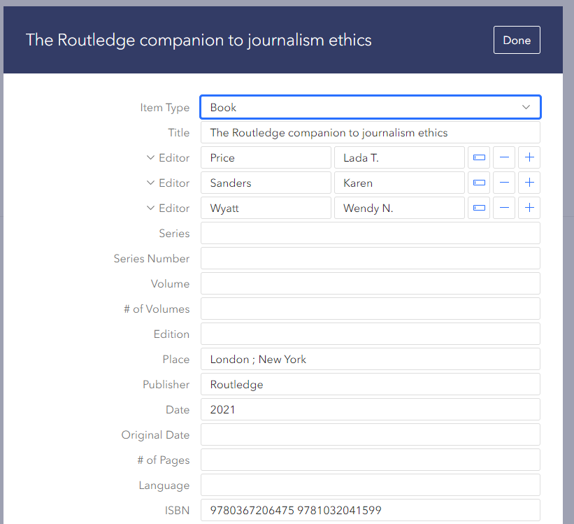 Zbib guide – Zotero reference manager